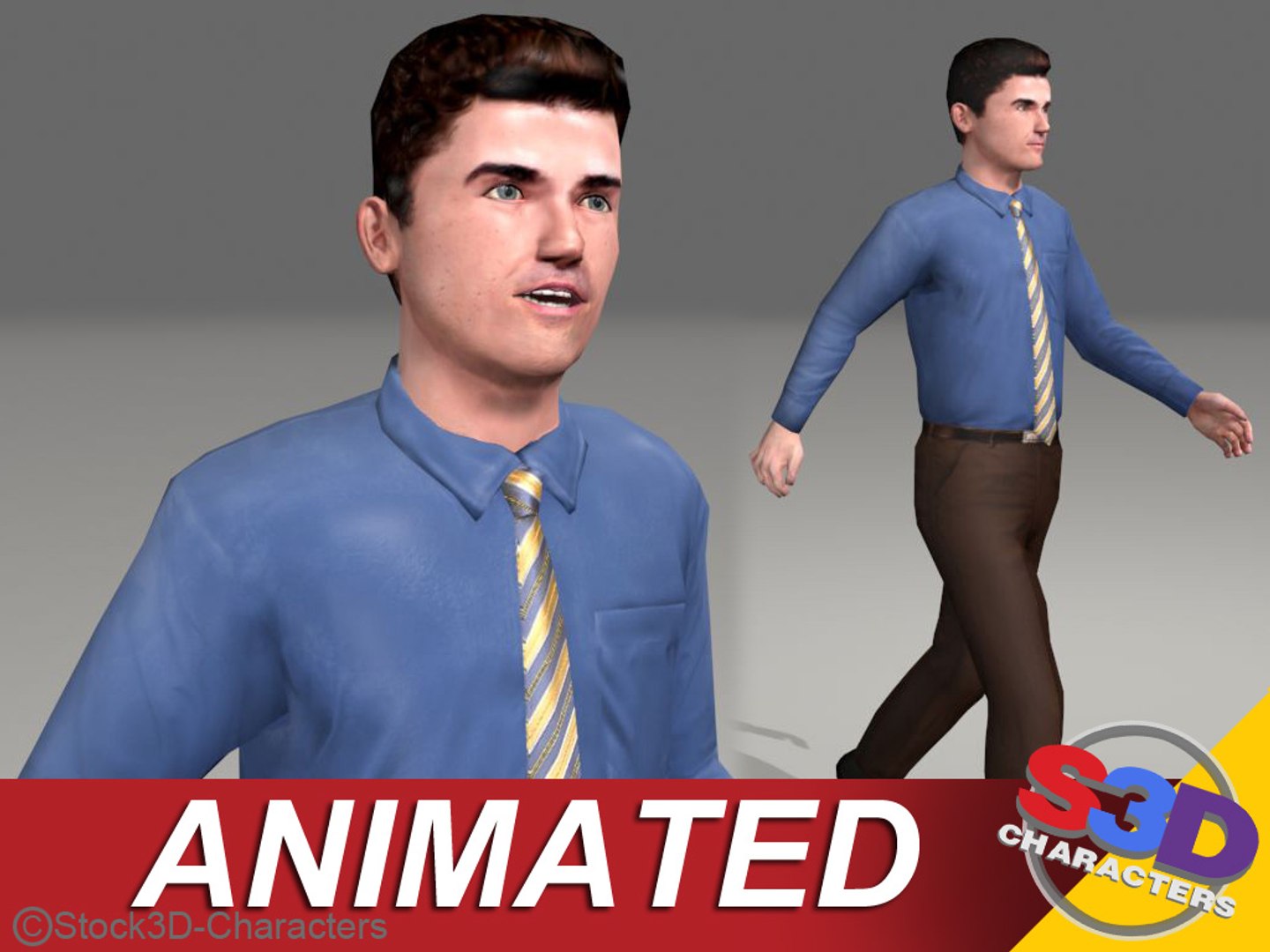 3d Model Of Nathan Business Man