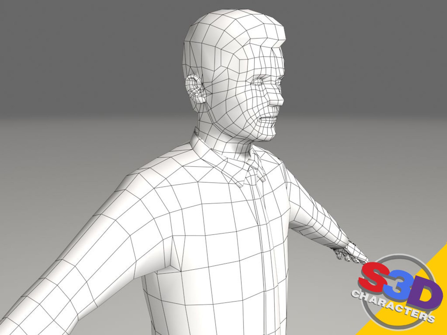 3d Model Of Nathan Business Man