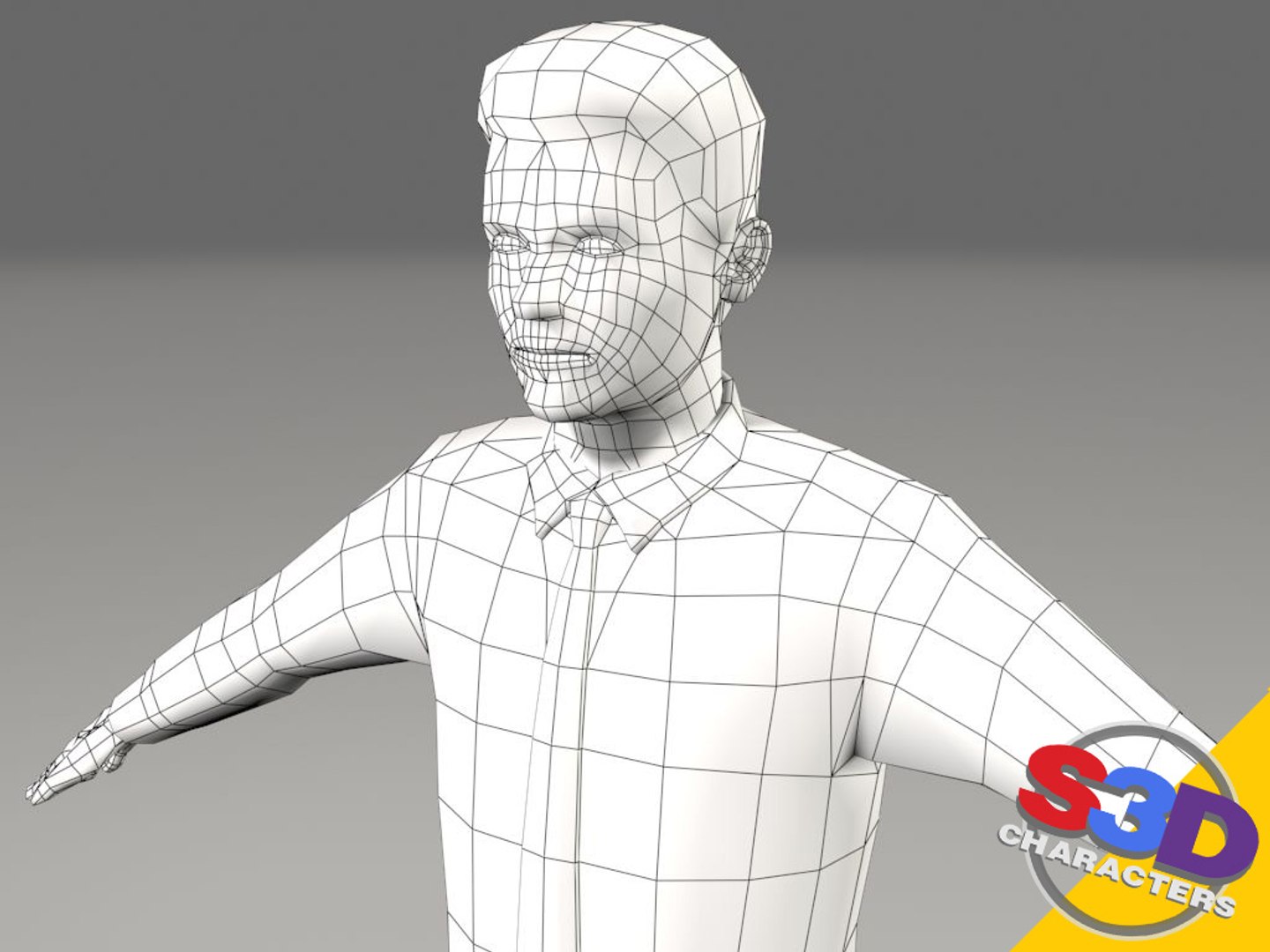 3d Model Of Nathan Business Man