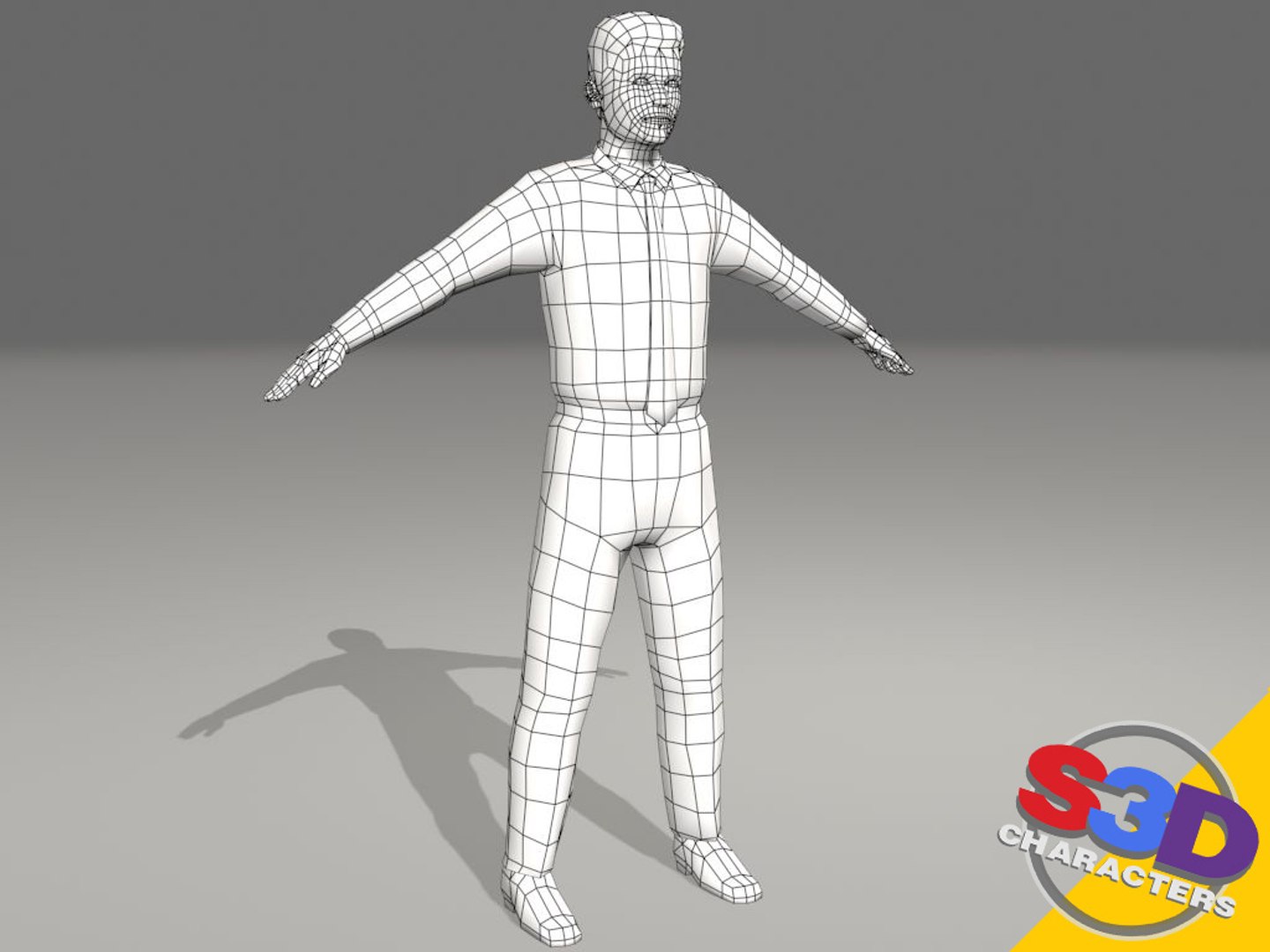 3d Model Of Nathan Business Man