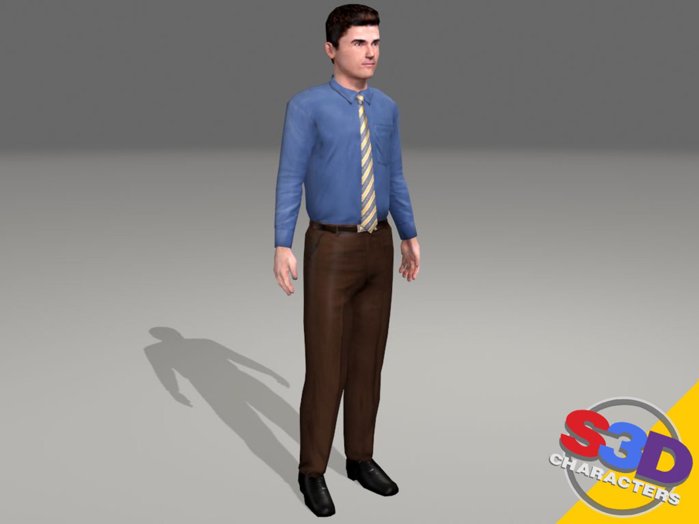3d Model Of Nathan Business Man