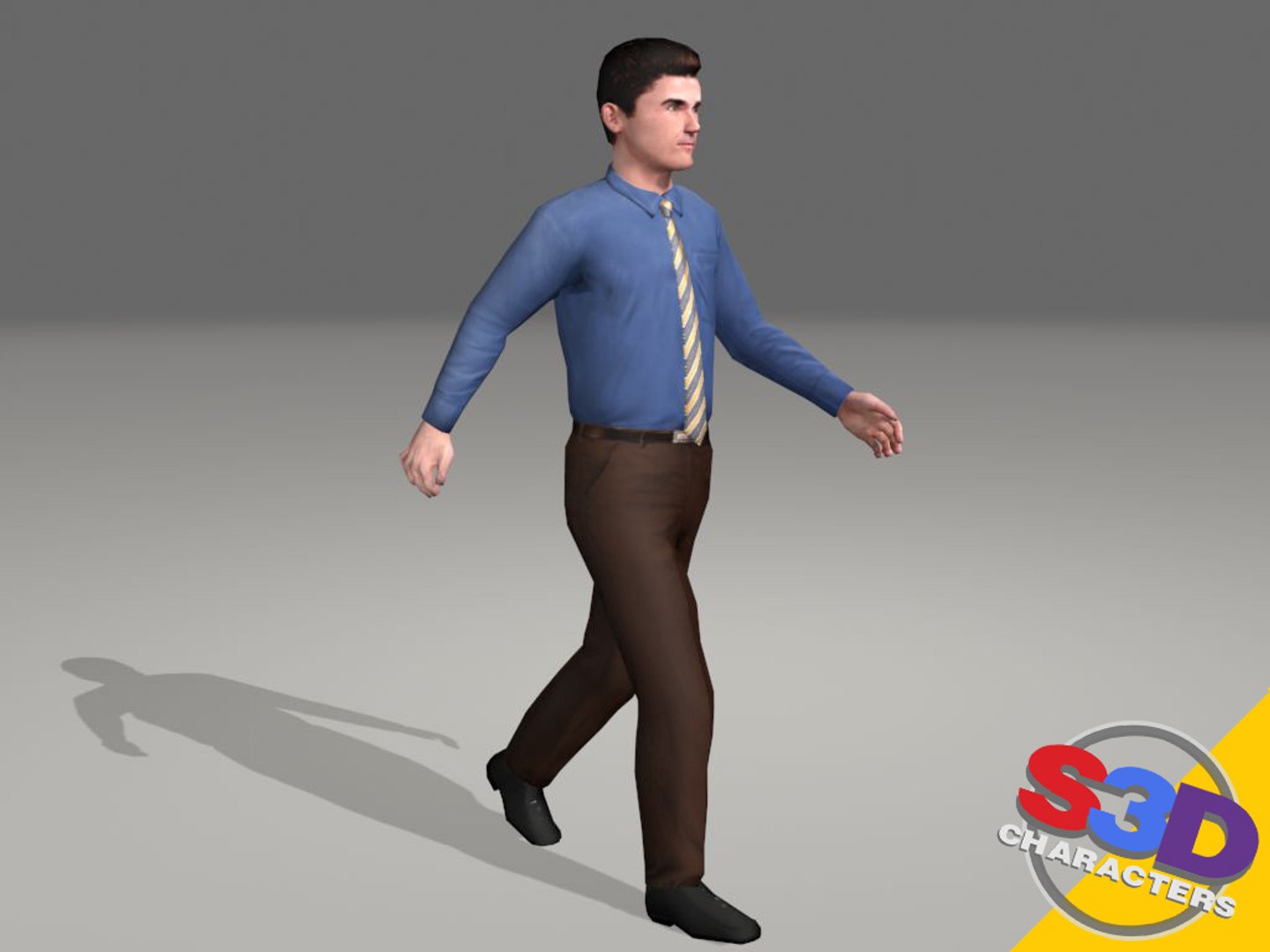 3d Model Of Nathan Business Man