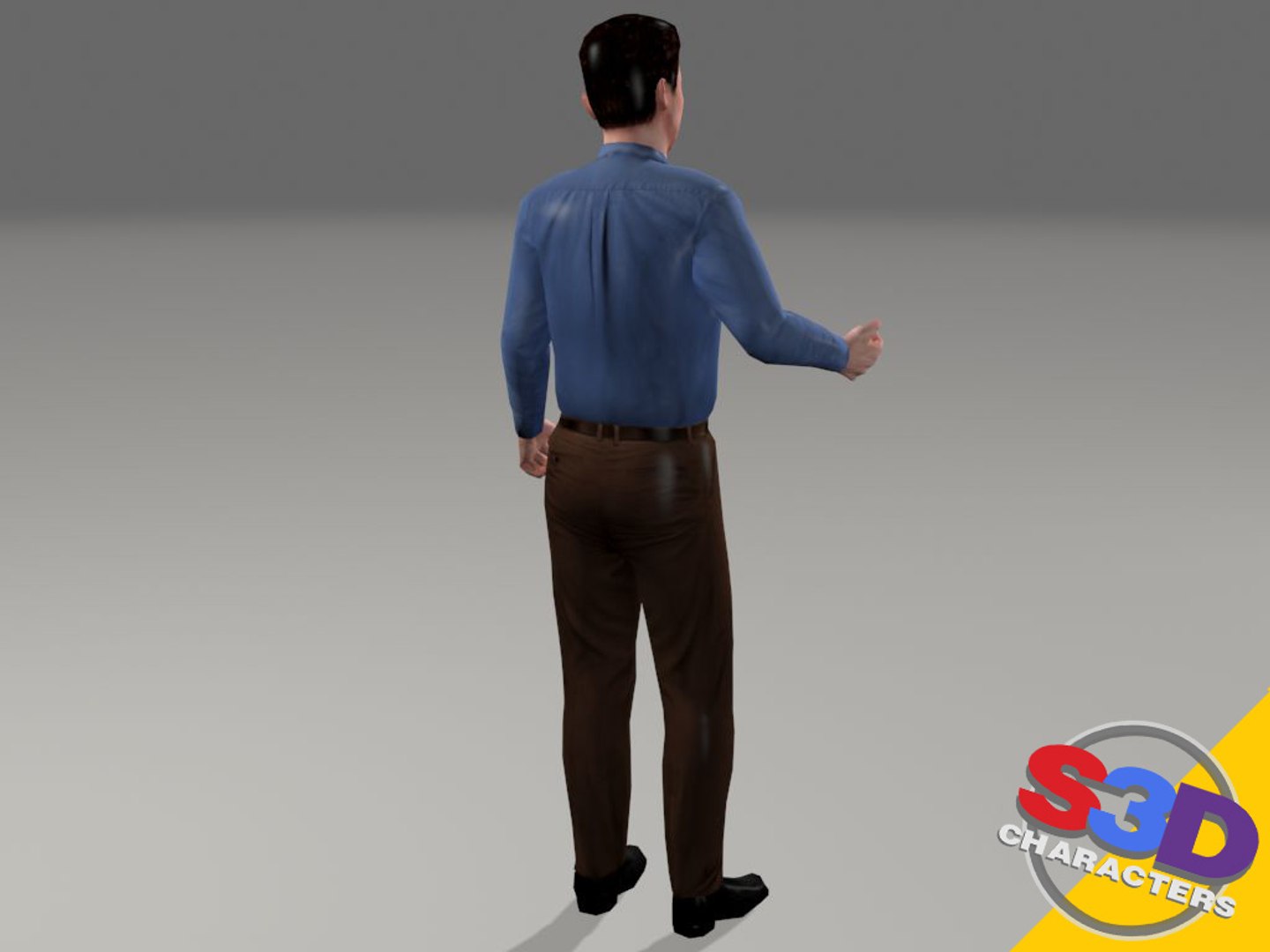 3d Model Of Nathan Business Man