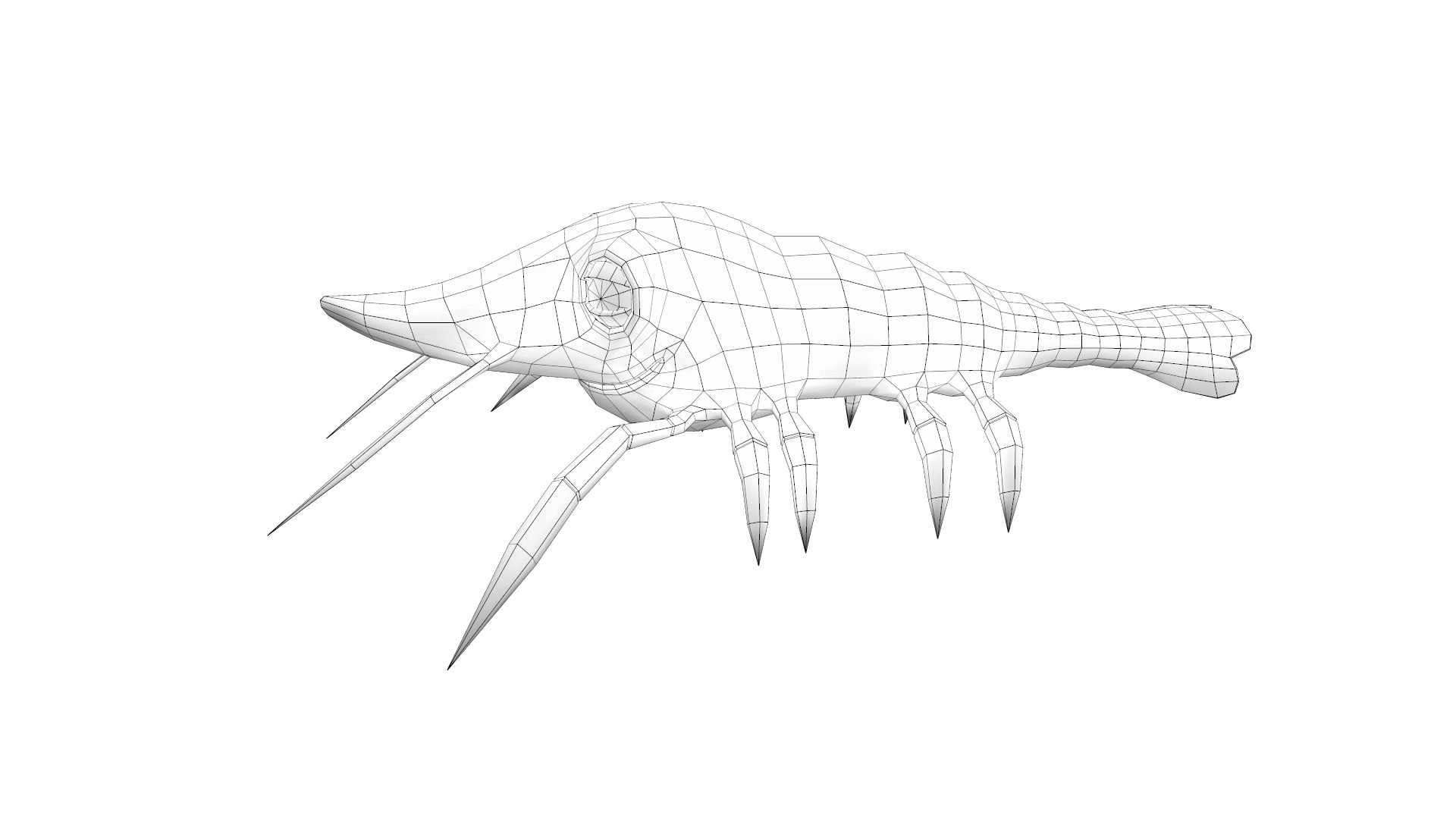 Giant Tiger Prawn Toon Fish 3D Model - TurboSquid 1586322