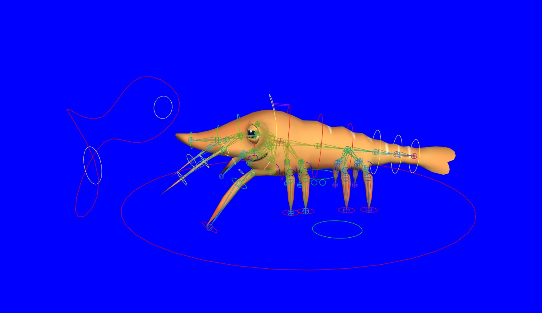 Giant Tiger Prawn Toon Fish 3D Model - TurboSquid 1586322