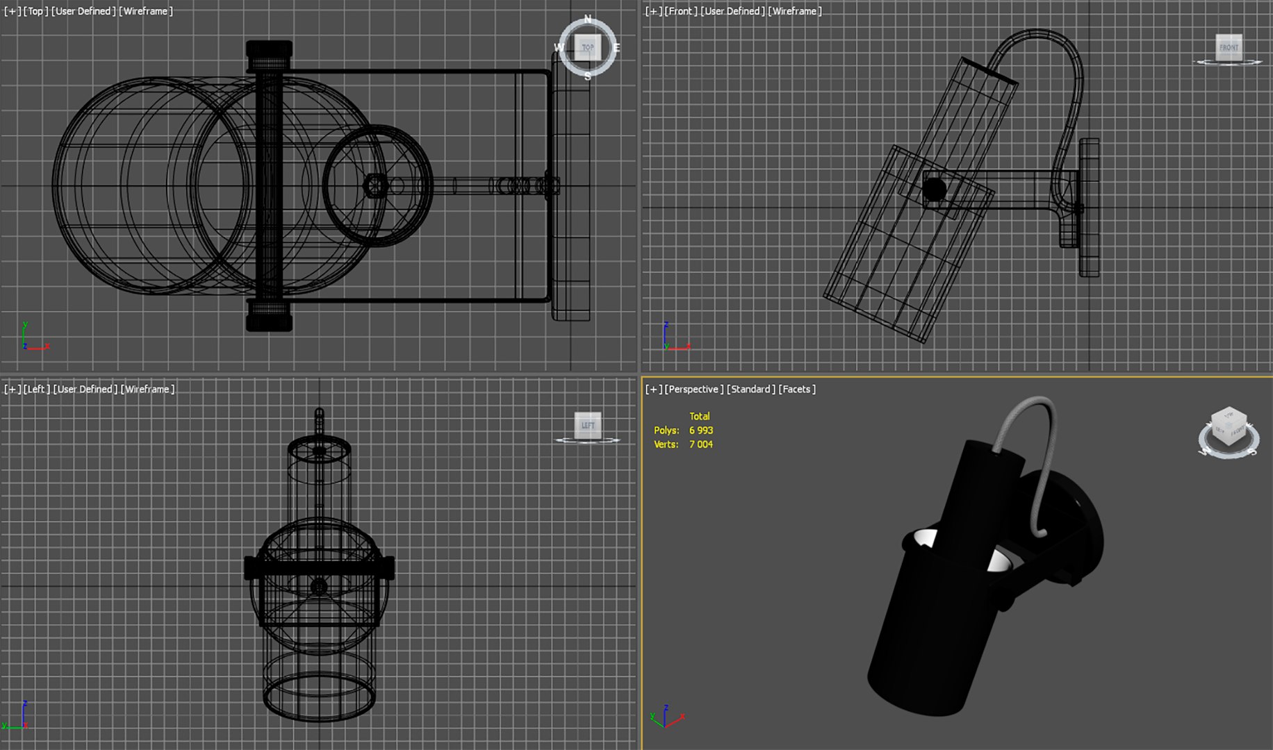 Wall Light Nomad 3D Model - TurboSquid 1940271