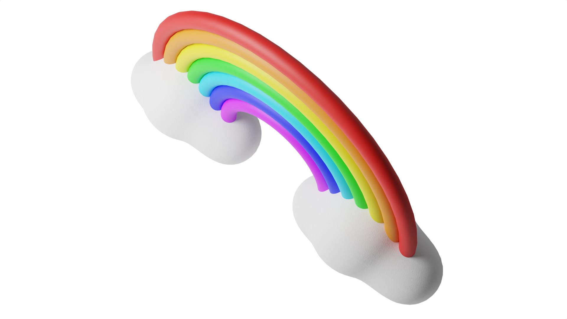 3D Rainbow Icon model - TurboSquid 2173851