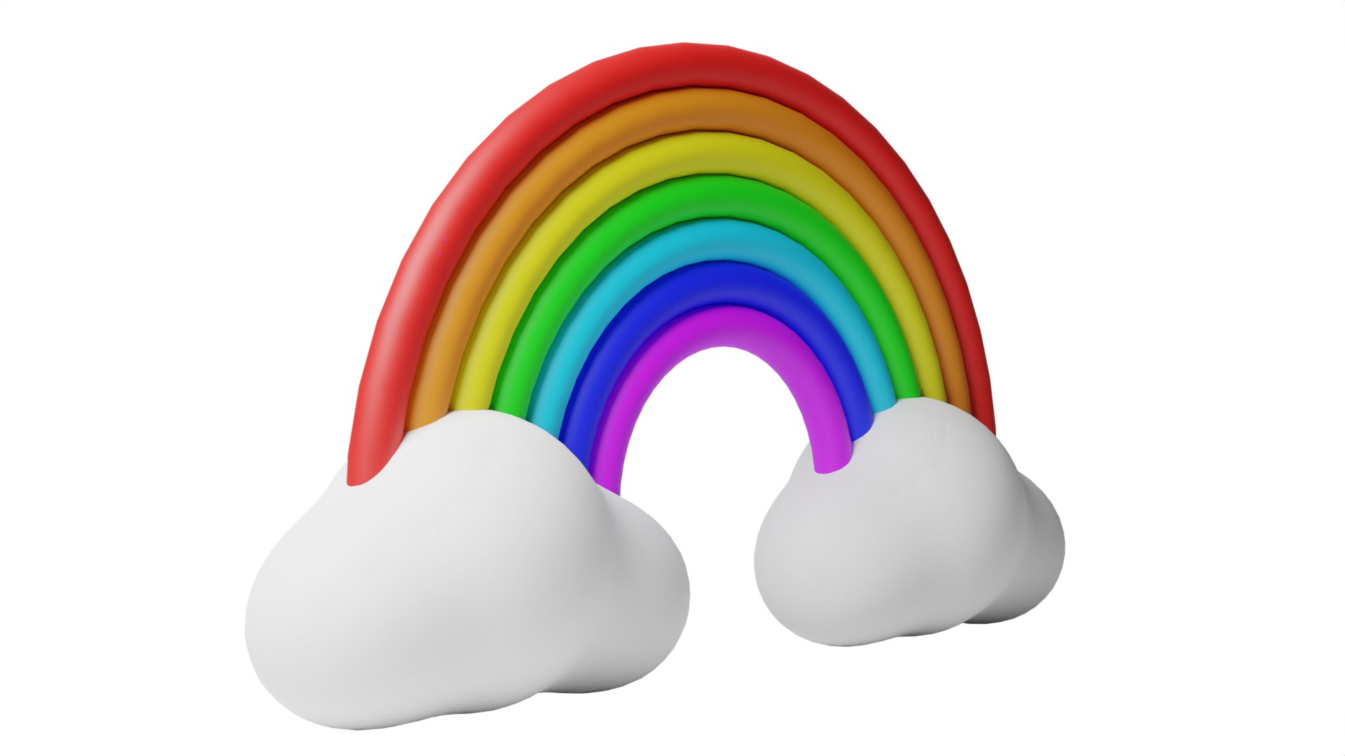 3D Rainbow Icon model - TurboSquid 2173851