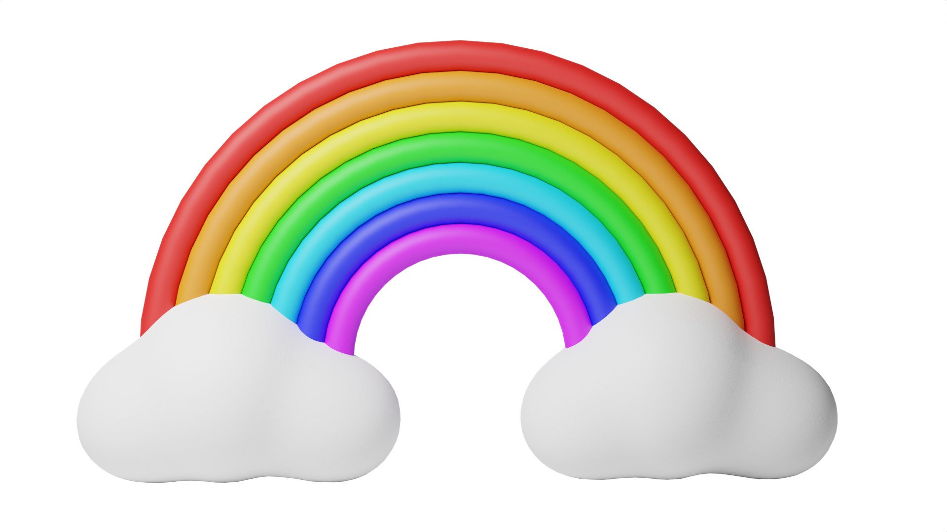3D Rainbow Icon model - TurboSquid 2173851