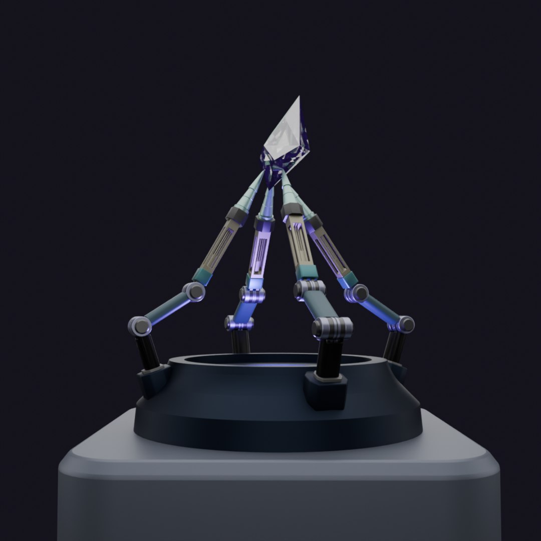 3D Model Robotic Stone Stand - TurboSquid 2264772