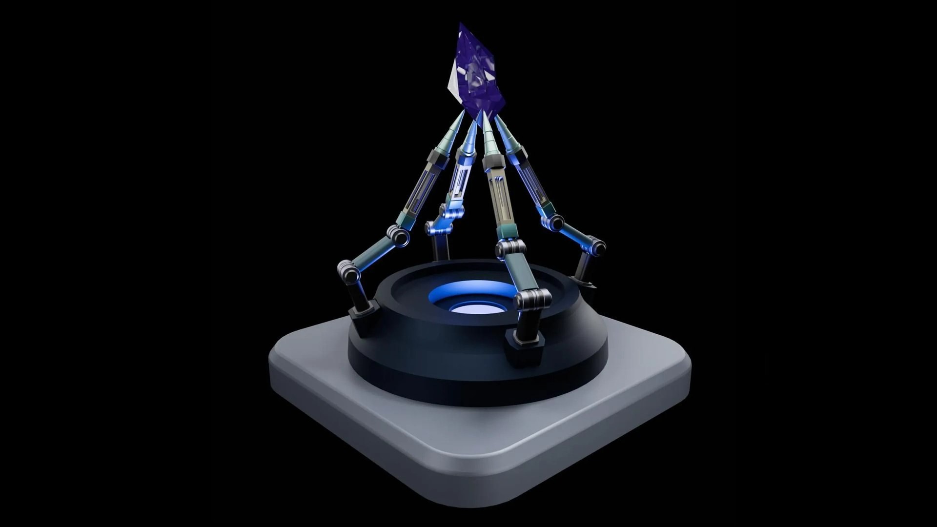 3D Model Robotic Stone Stand - TurboSquid 2264772