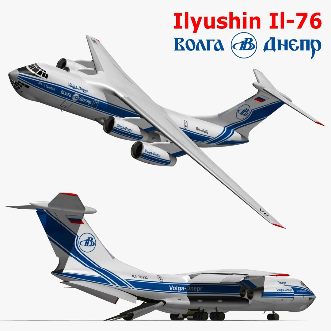 ilyushin il-76 3d model