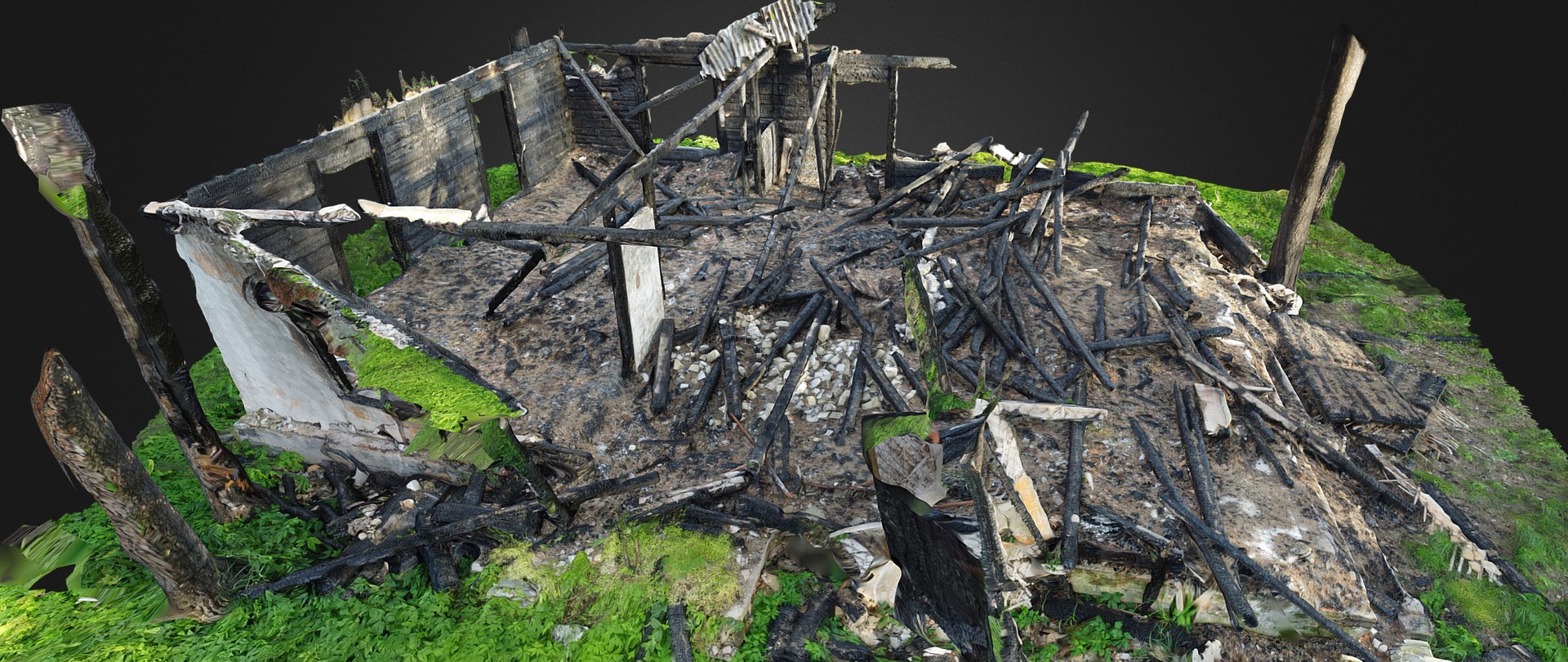 3D Burned Building 3D Scan - TurboSquid 2205873