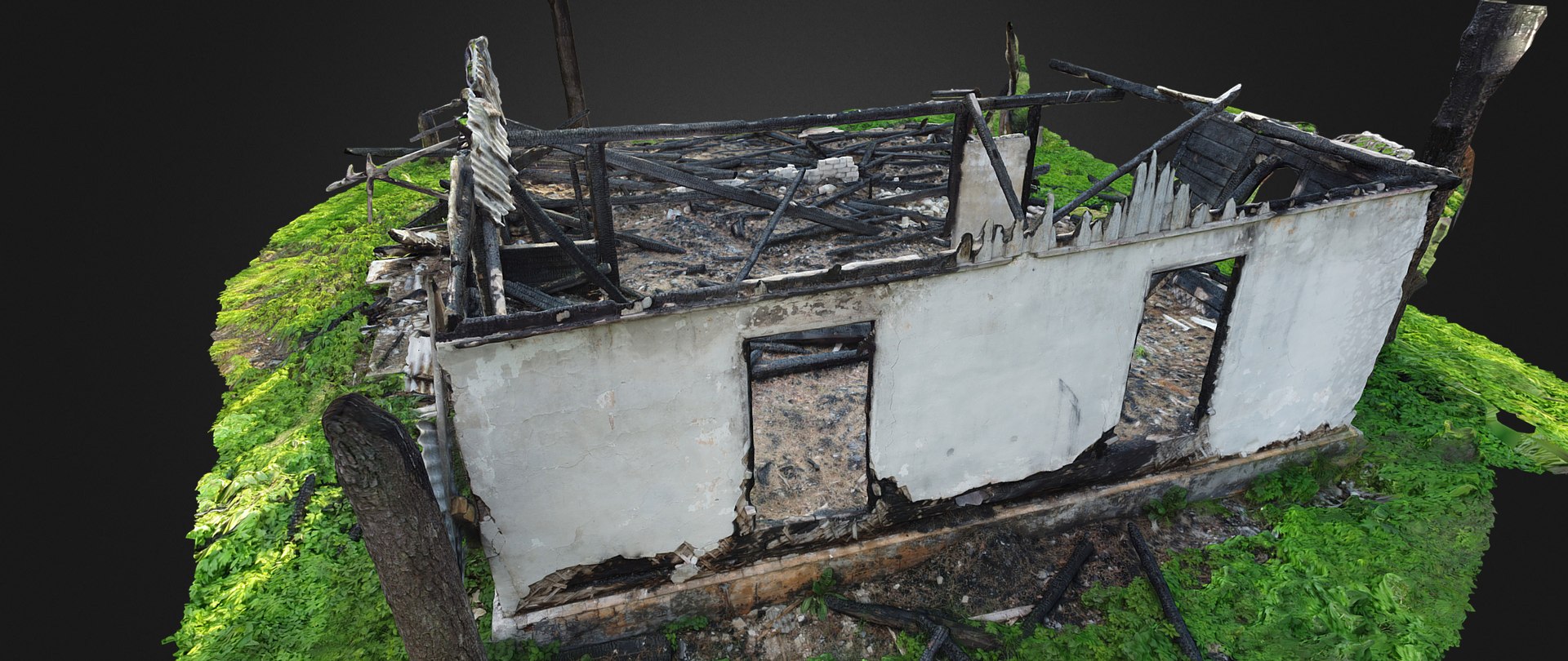 3D Burned Building 3D Scan - TurboSquid 2205873