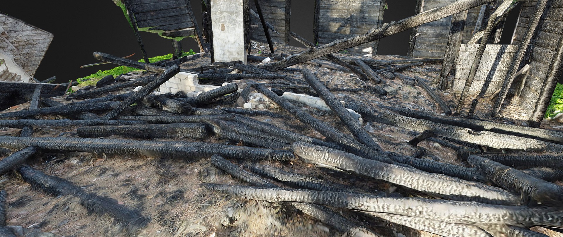 3D Burned Building 3D Scan - TurboSquid 2205873