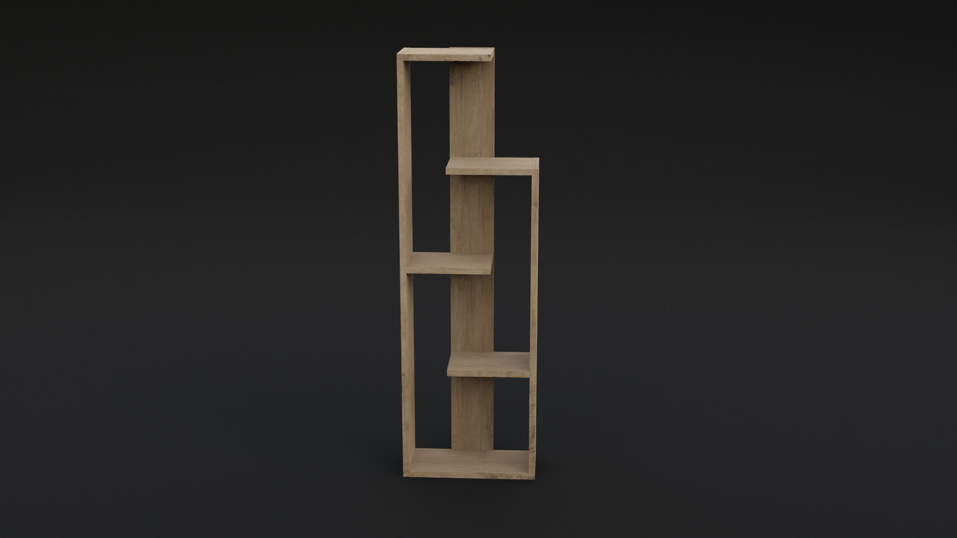 4k Wooden Bookcase Model - TurboSquid 1991671