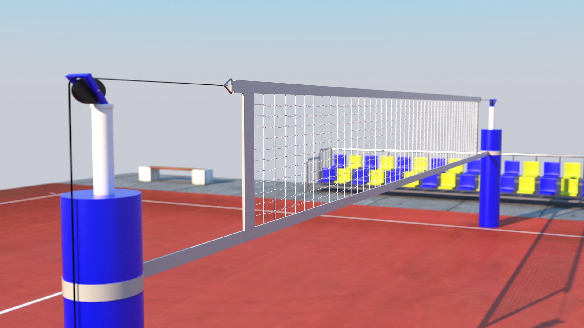 3D Volleyball Court Model - TurboSquid 1880665