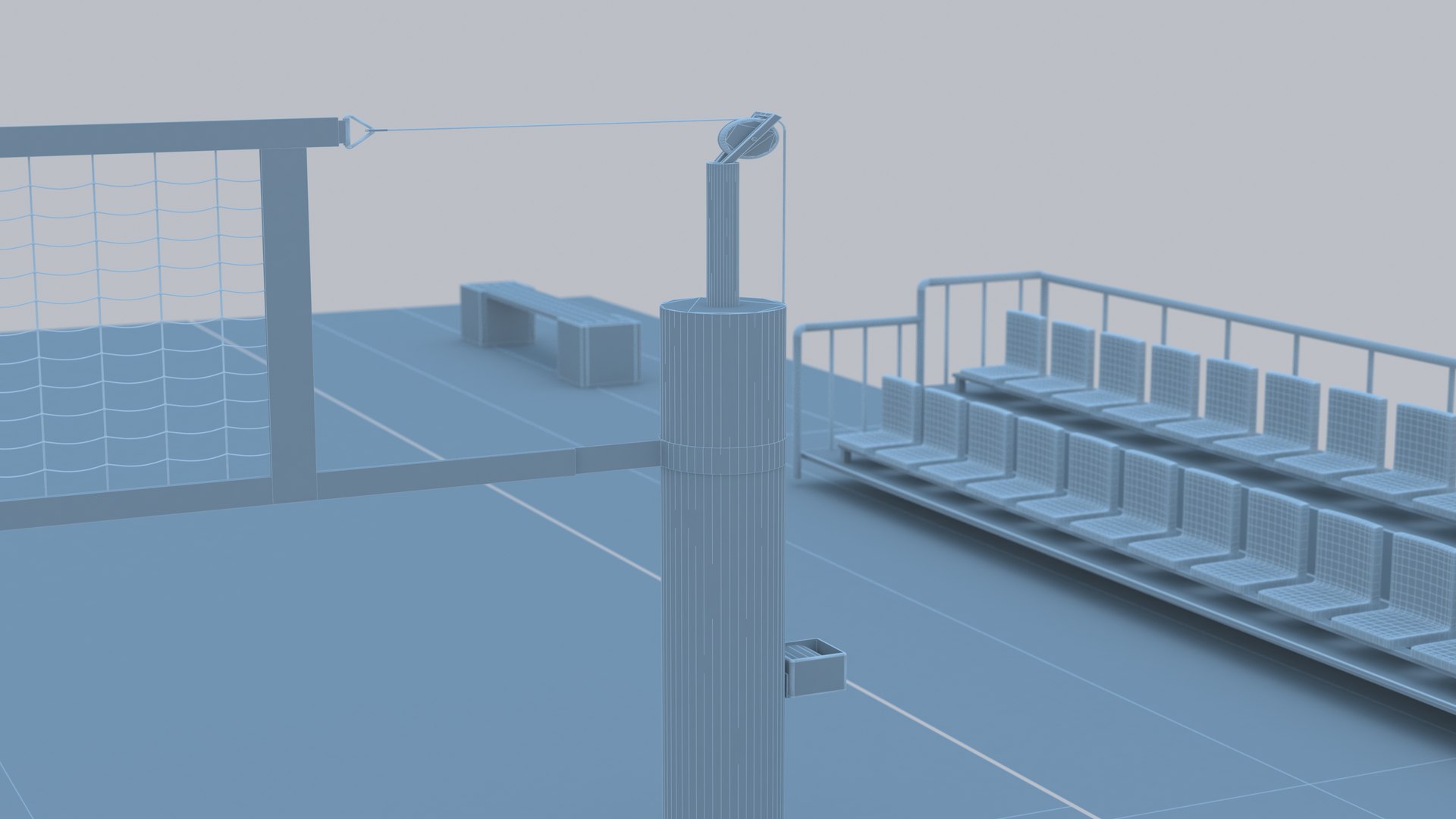3D Volleyball Court Model - TurboSquid 1880665