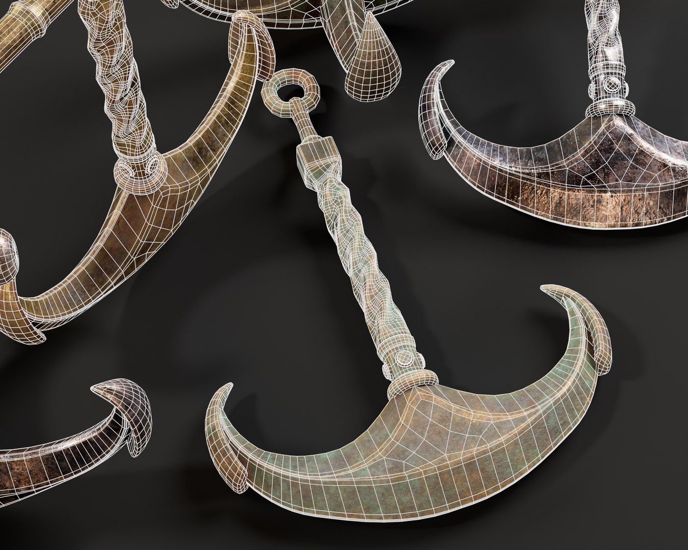 3D Anchor Set 2 Model - TurboSquid 2403717