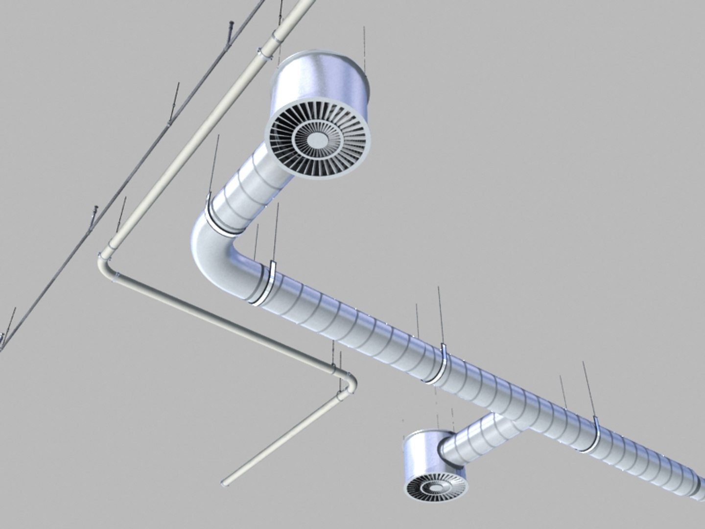 3d ceiling mechanical