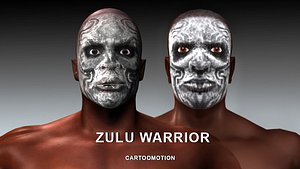 3D character shaka zulu model - TurboSquid 1401893