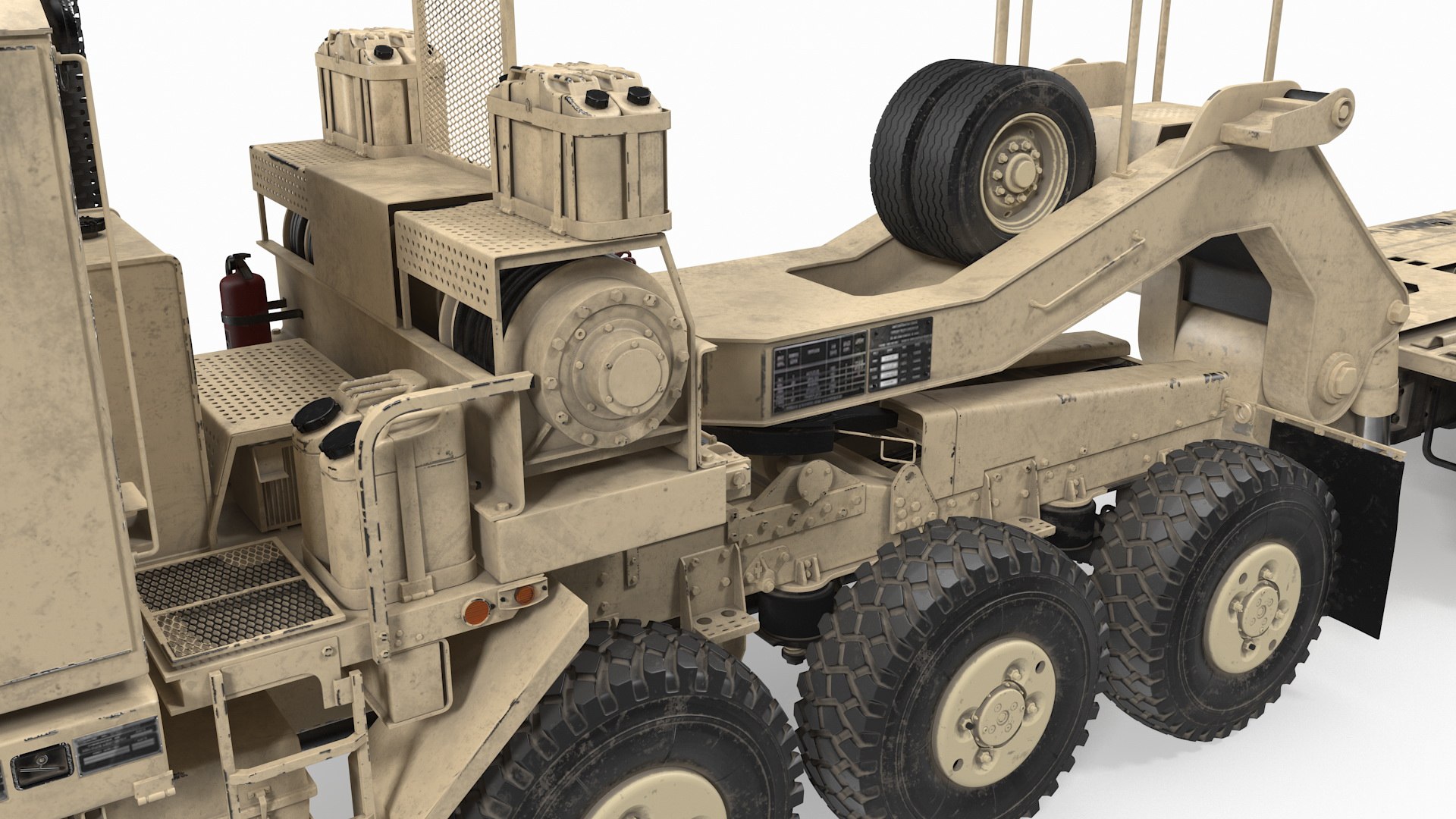 Oshkosh M1070 Truck Tractor 3D - TurboSquid 1440355
