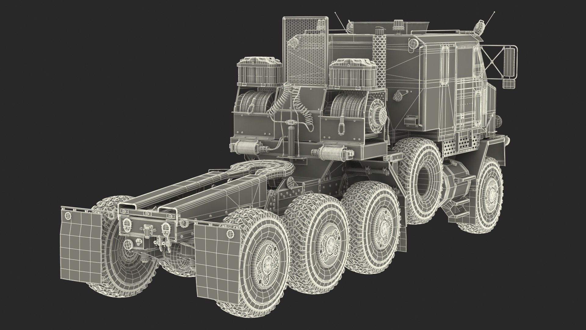 Oshkosh M1070 Truck Tractor 3D - TurboSquid 1440355