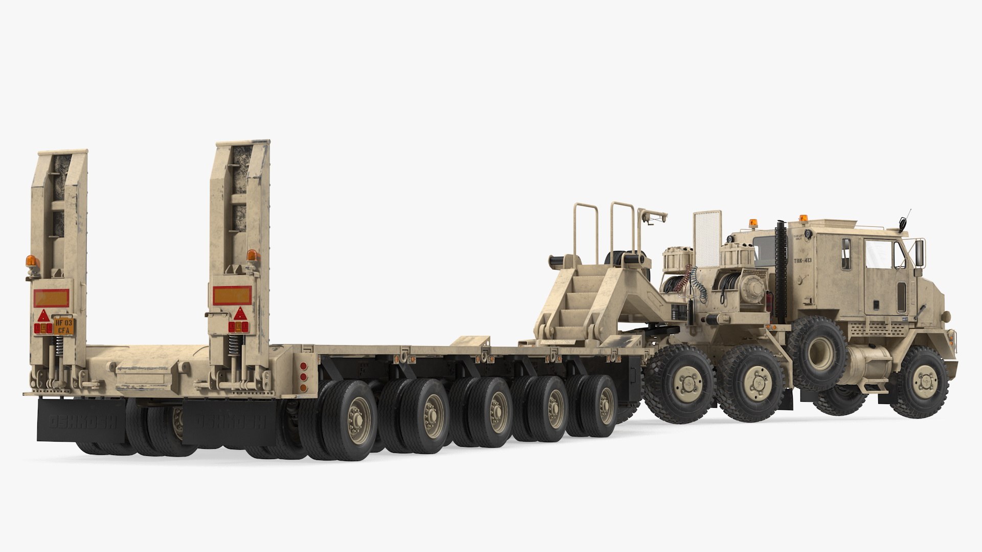 Oshkosh m1070 truck tractor 3D - TurboSquid 1440355