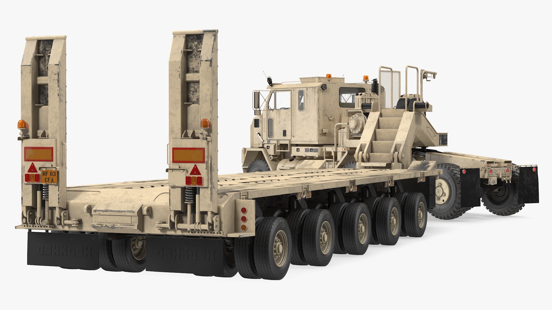 Oshkosh m1070 truck tractor 3D - TurboSquid 1440355