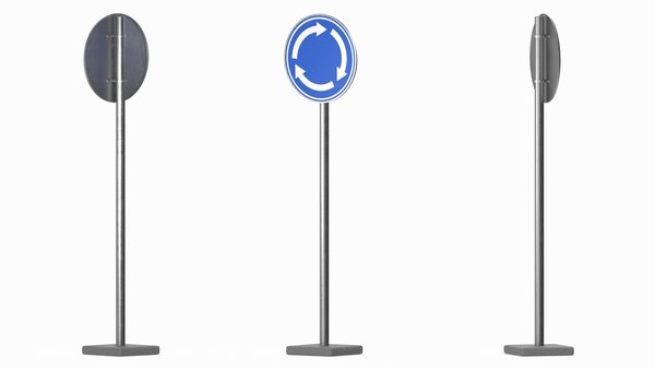 modelo 3d Rotonda de señales de tráfico - TurboSquid 2211808