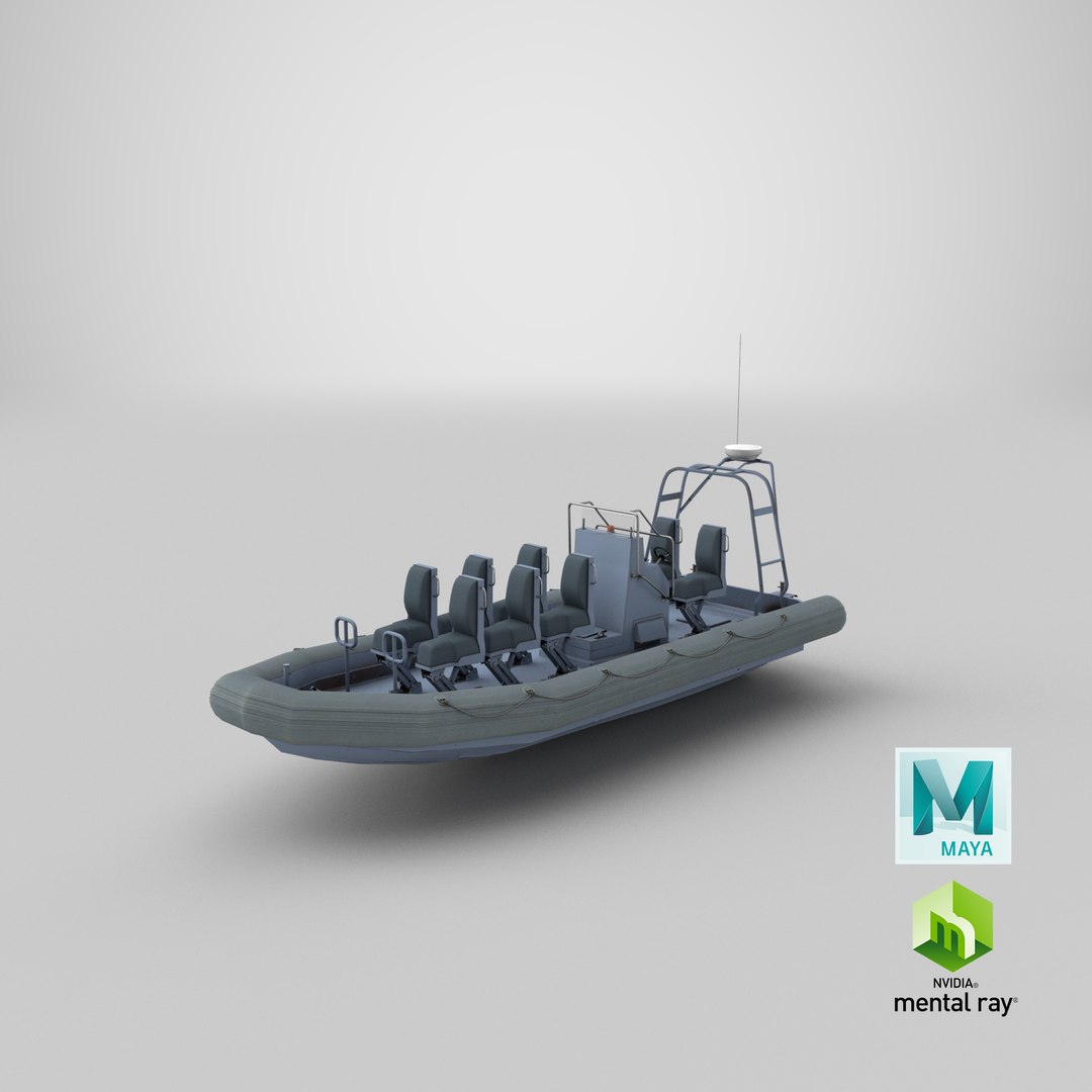 Rigid Rhib Boat Model - TurboSquid 1462090