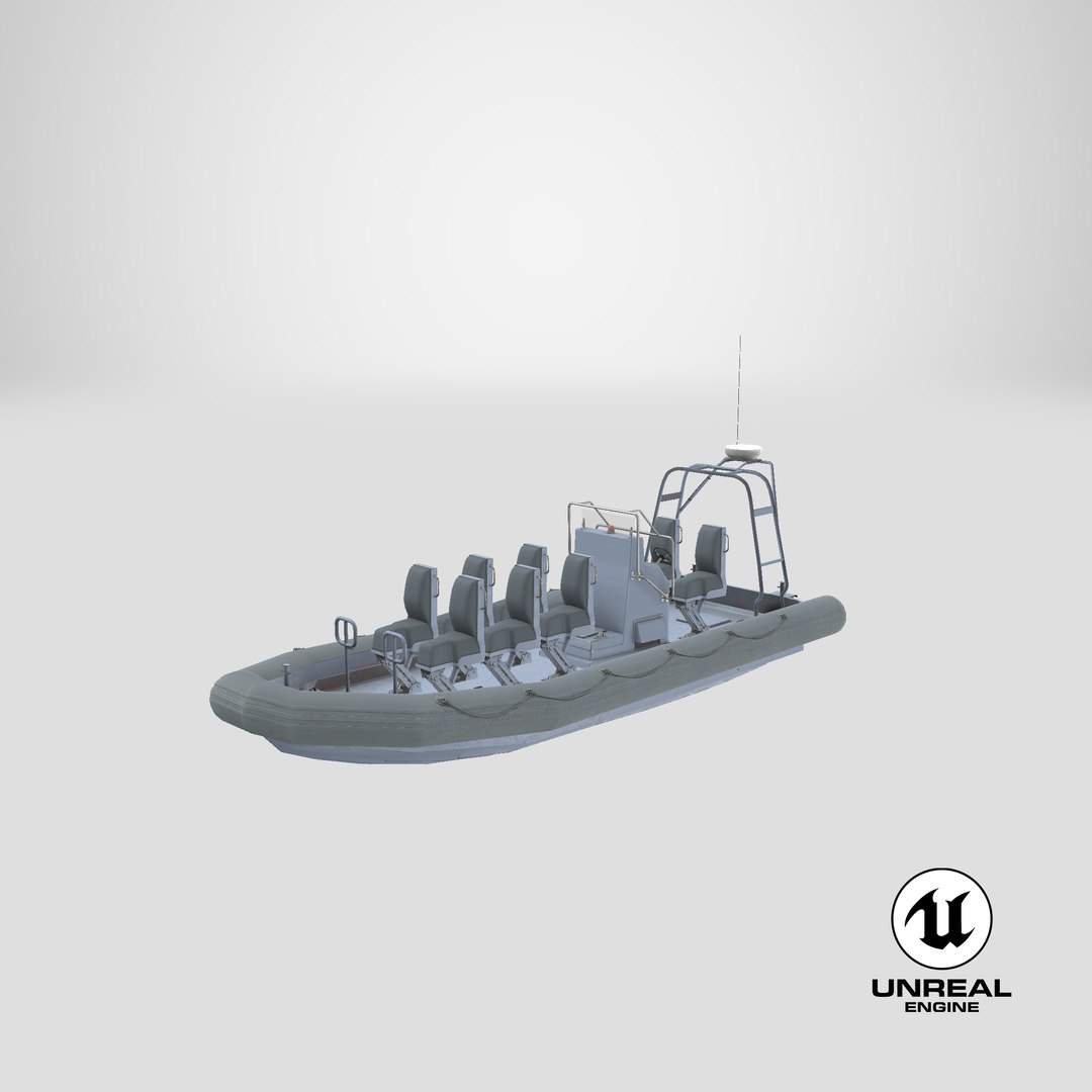 Rigid Rhib Boat Model - TurboSquid 1462090
