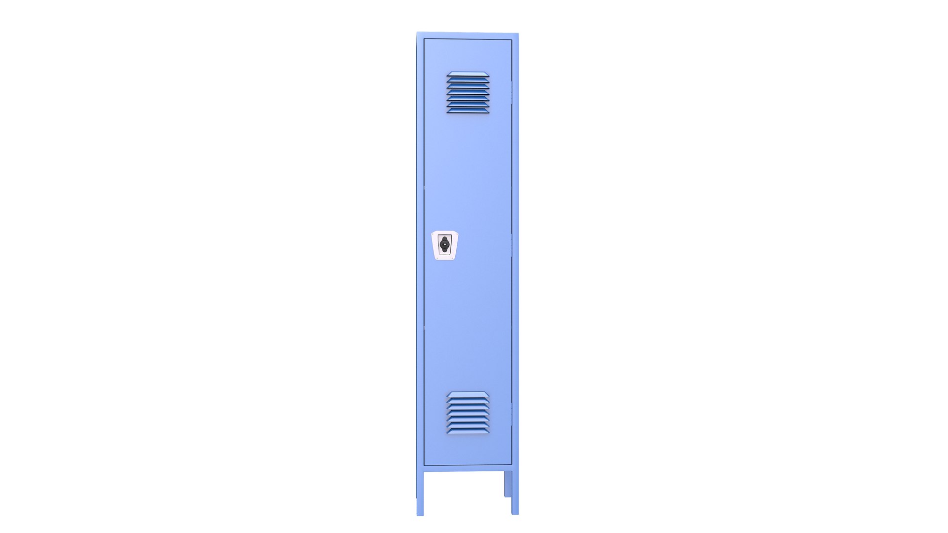 Steel Locker Single - Blue 3D - TurboSquid 1924542
