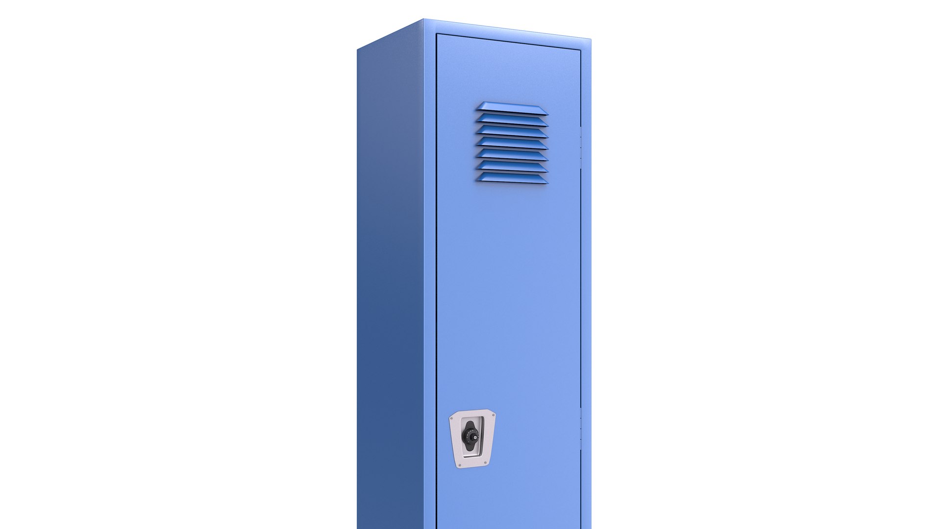 Steel Locker Single - Blue 3D - TurboSquid 1924542