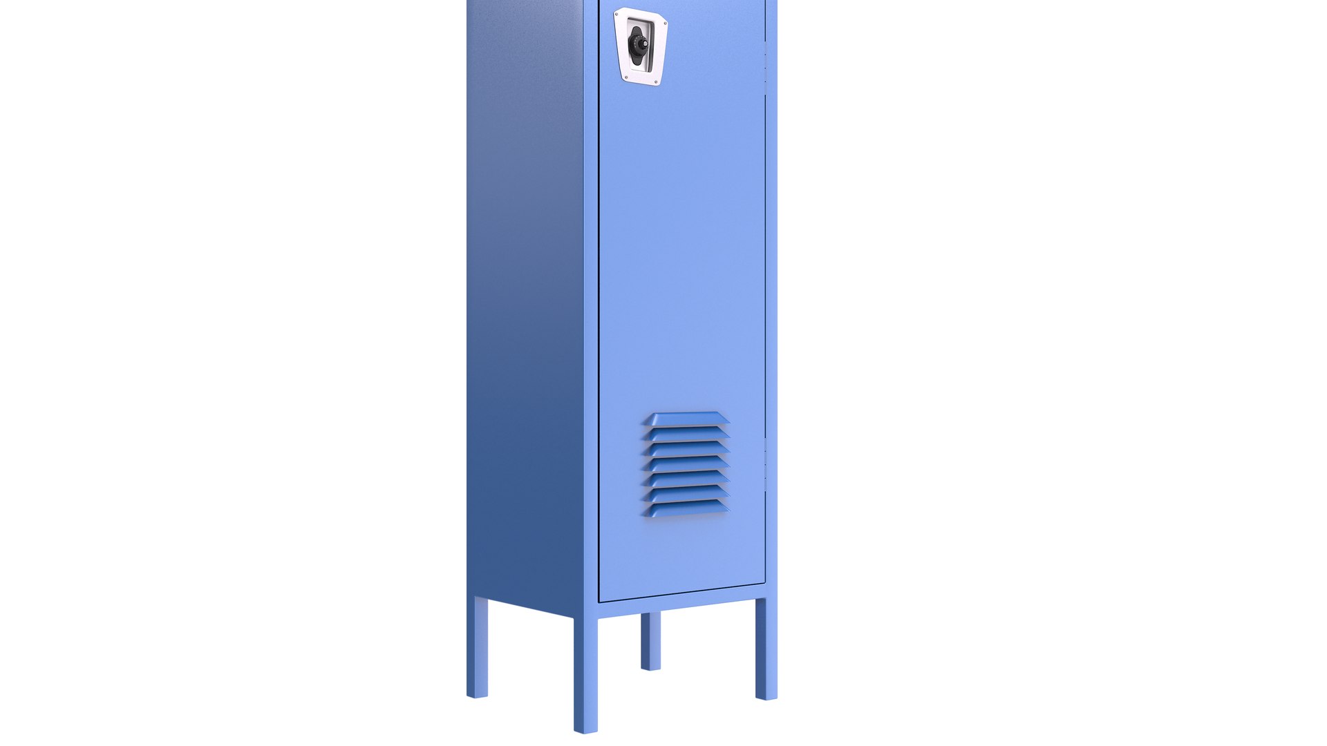 Steel Locker Single - Blue 3D - TurboSquid 1924542
