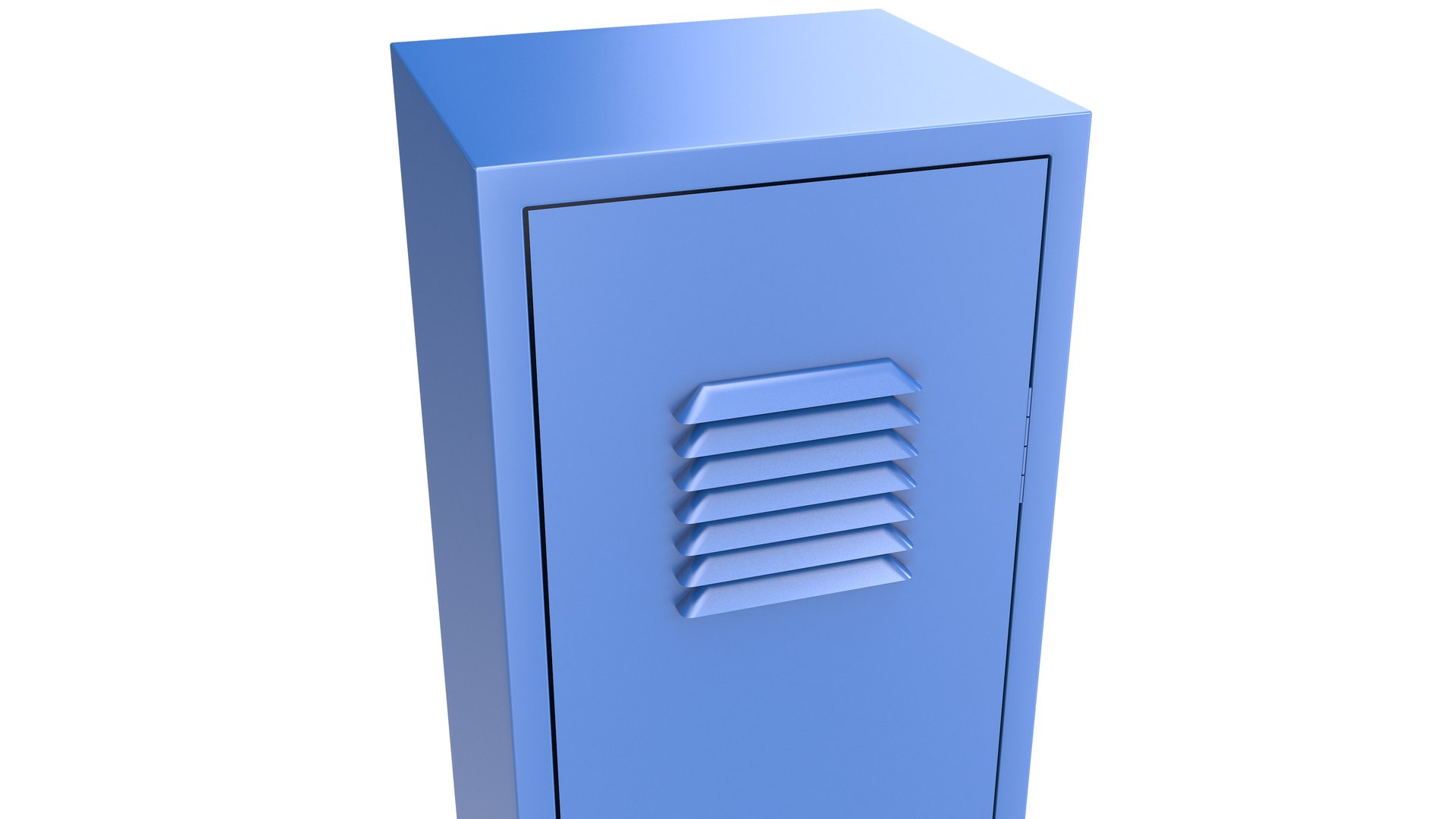 Steel Locker Single - Blue 3D - TurboSquid 1924542