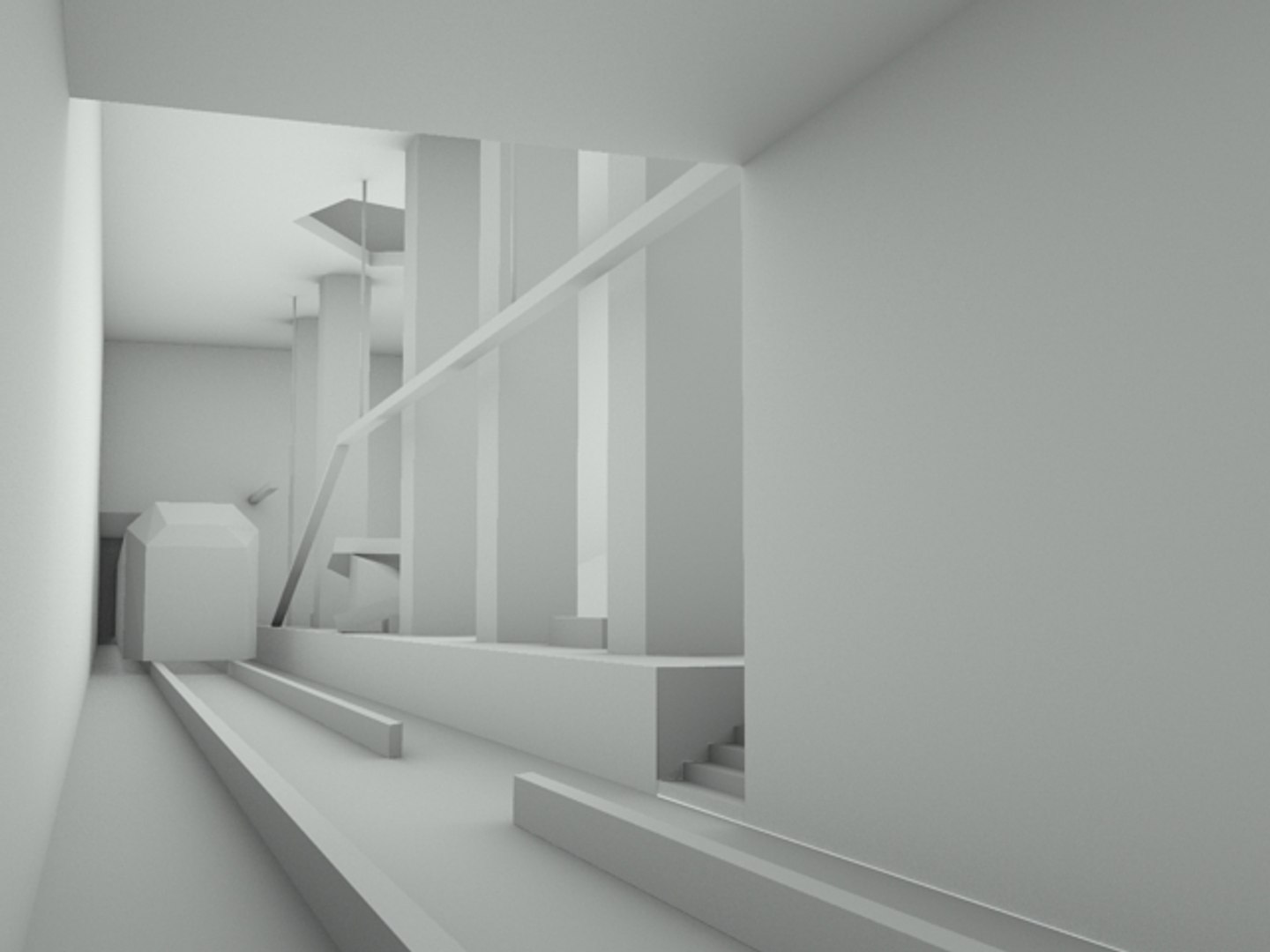 3ds Max Subway Level