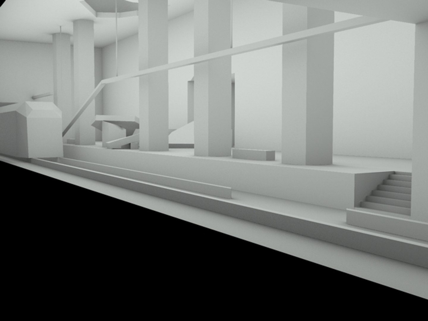 3ds Max Subway Level