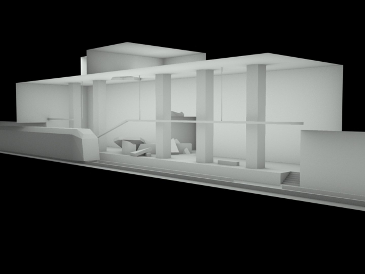 3ds Max Subway Level