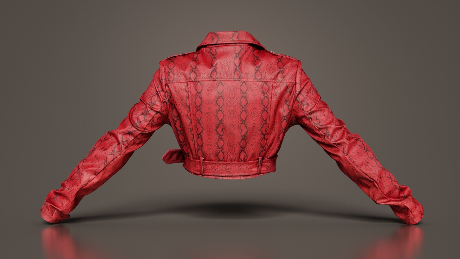 3D Snake Crop Jacket Remastered - TurboSquid 2361435