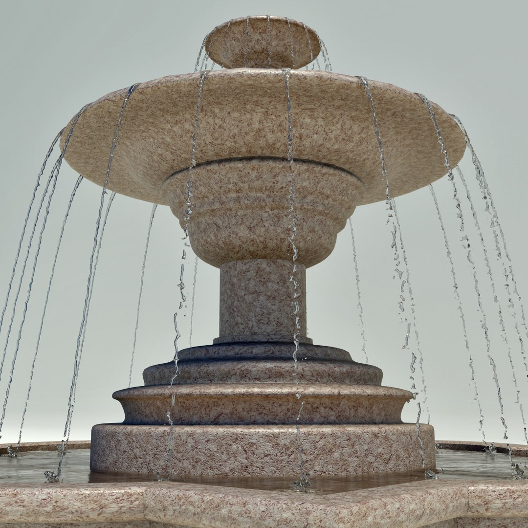 3d Water Fountain Model