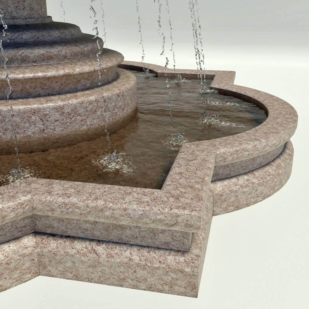 3d Water Fountain Model