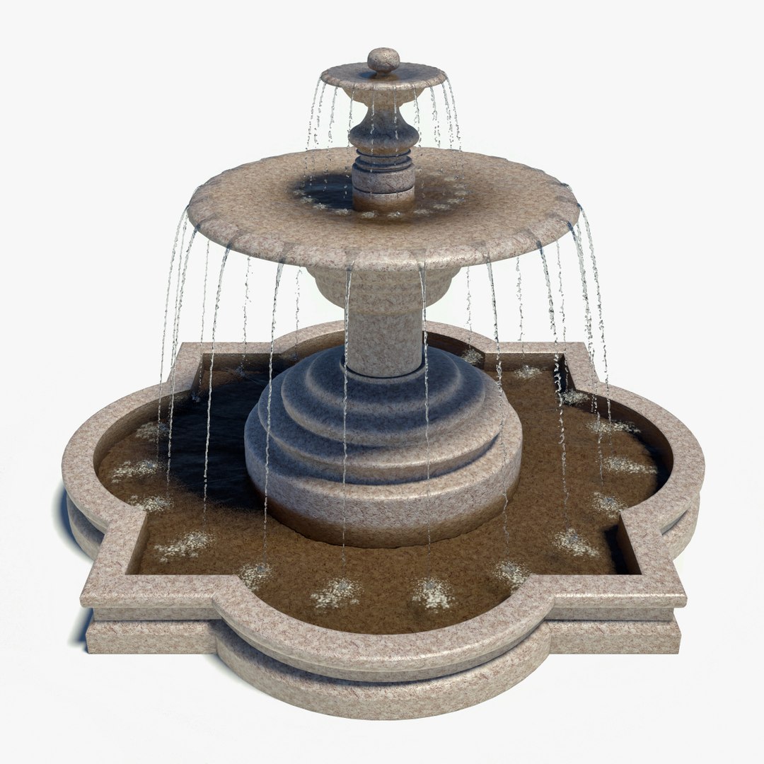 3d Water Fountain Model