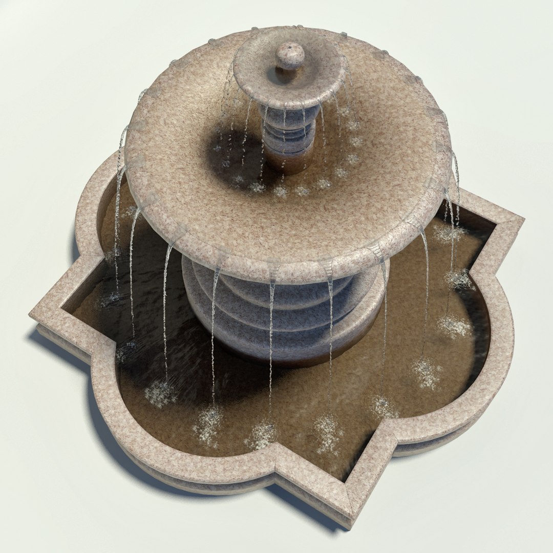 3d Water Fountain Model