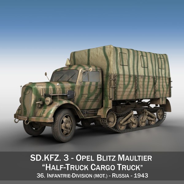 Sd - opel blitz 3D model - TurboSquid 1208224