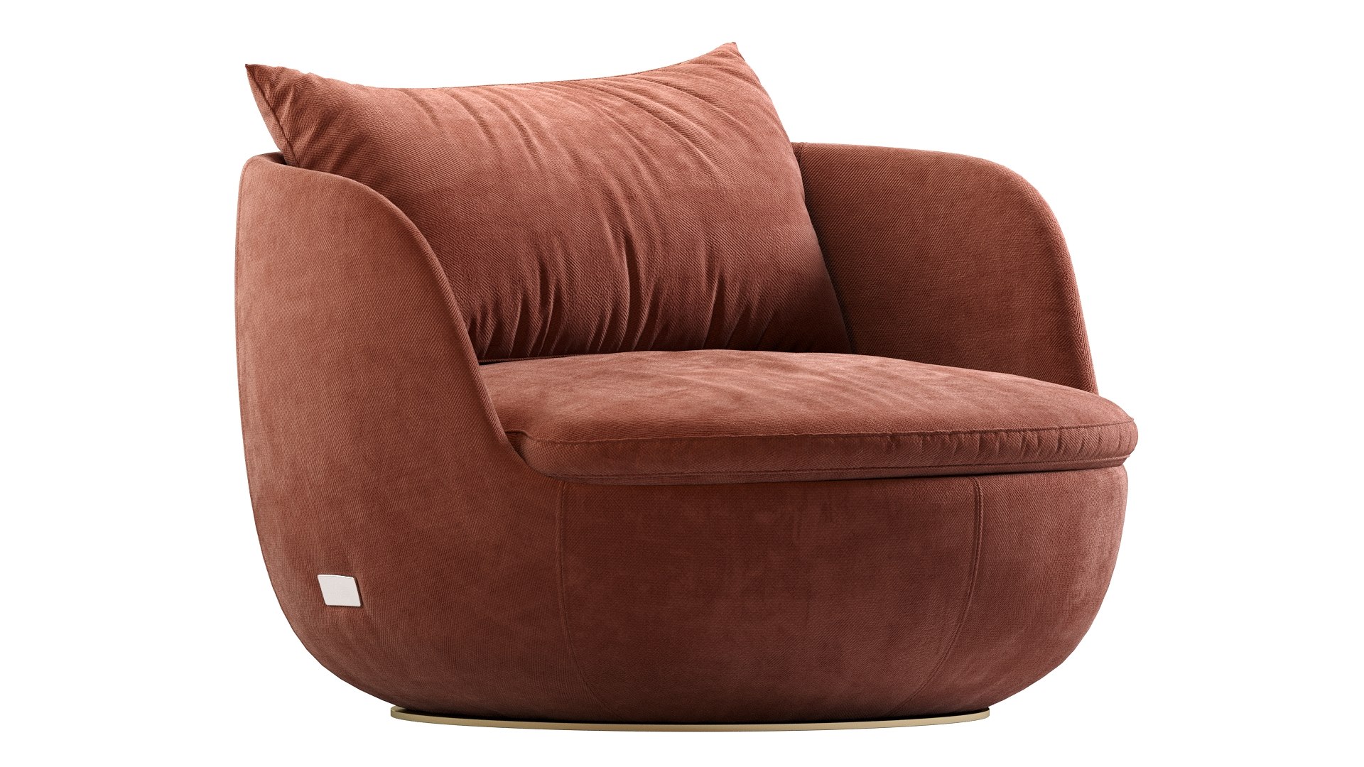 3D Bart Swivel Lounge Chair Model - TurboSquid 2067039