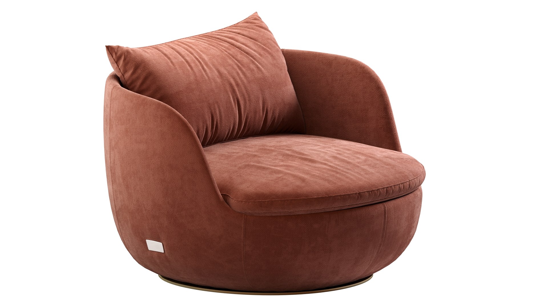 3D Bart Swivel Lounge Chair Model - TurboSquid 2067039