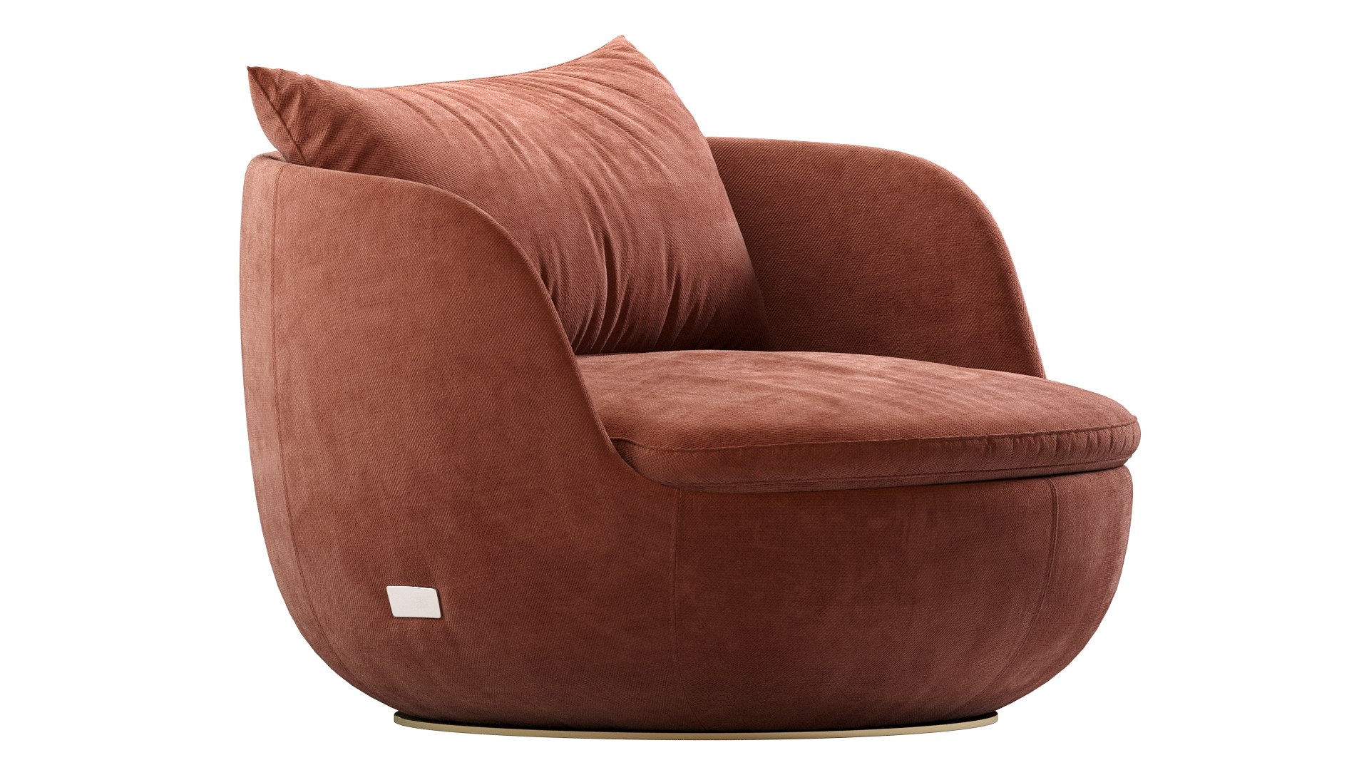 3D Bart Swivel Lounge Chair Model - TurboSquid 2067039