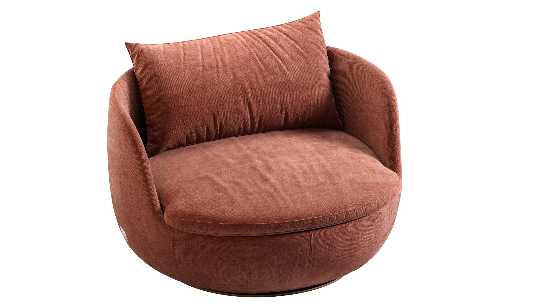 3D Bart Swivel Lounge Chair Model - TurboSquid 2067039