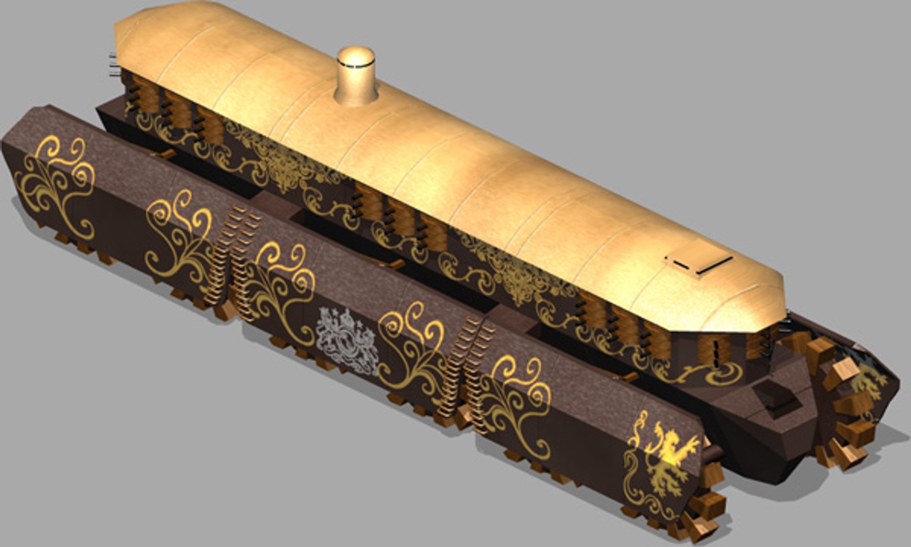 H G Wells Land 3d Obj